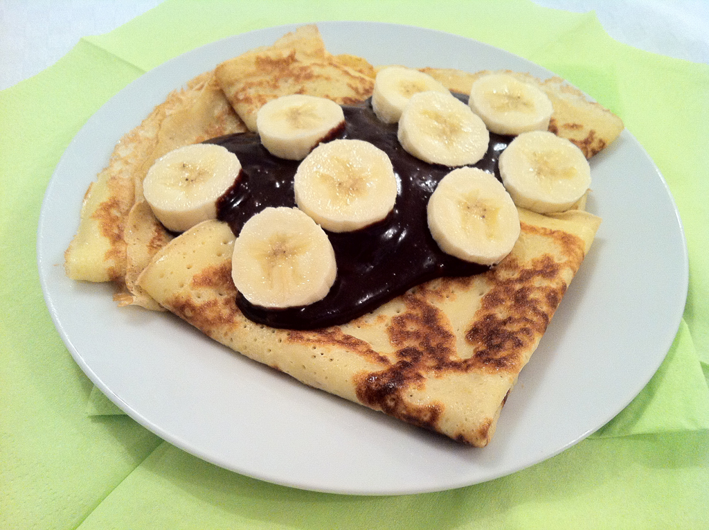 Crêpes à la banane et au chocolat | Les délices de Sylvie.fr